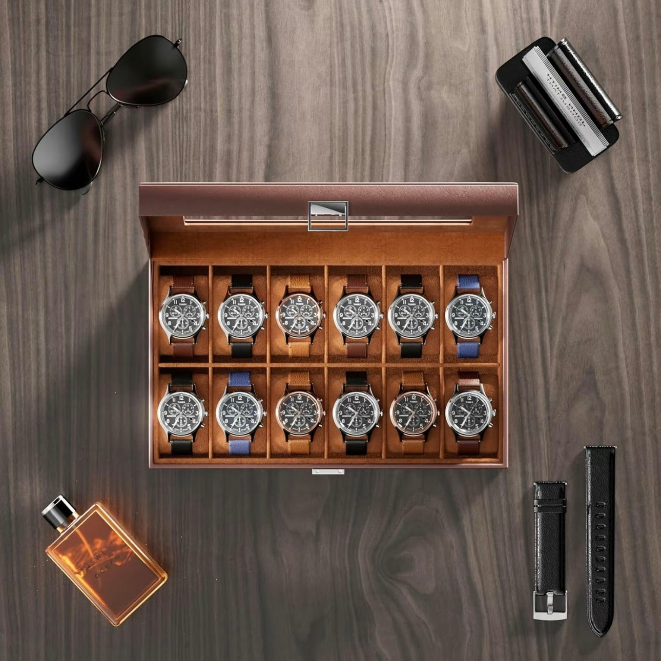 Leather Watch Collection Case – Lux Access